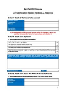 Click here to download a Subject Access Request form – Barnfield Hill ...